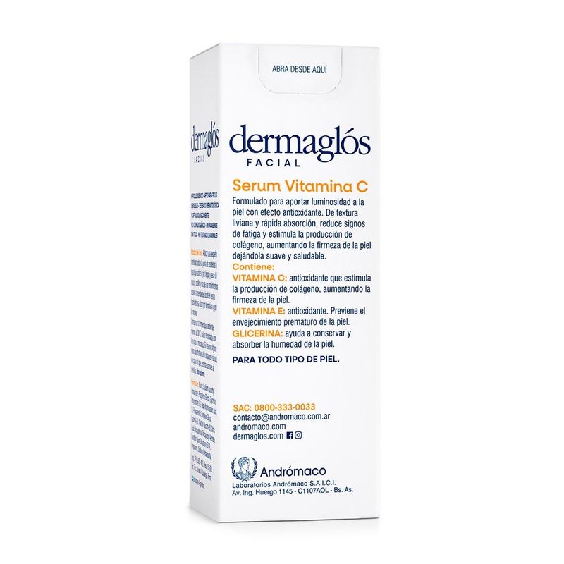 Sérum Facial Dermaglós Vitamina C - Farmacity Sérum Facial Dermaglós Vitamina C - Farmacity