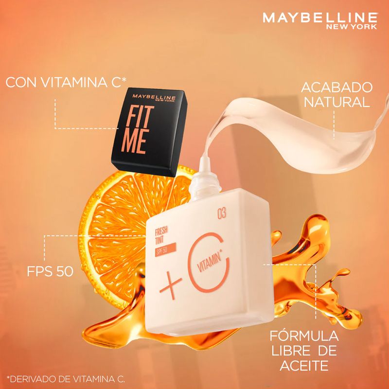 Base Líquida Maybelline Fit Me Fresh Tint Spf 50 | Farmacity - Farmacity