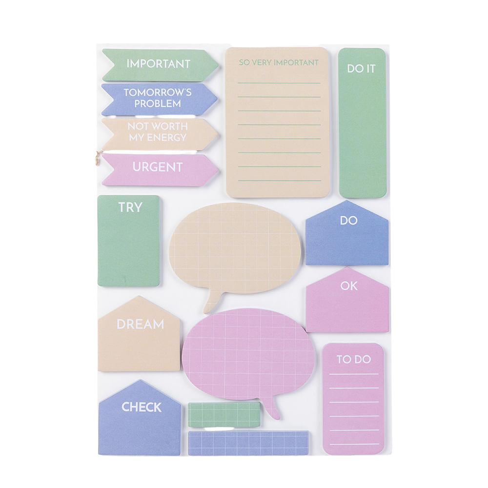 Set Sticky Notes Multi Basic Simplicity Stationery - Farmacity